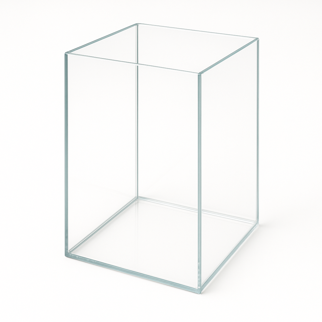 Aquarium 20x20x30cm Cube 12 liters transparent – Terboven Aquaristik