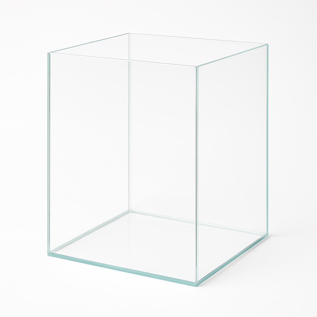 Aquarium 45x45x50cm Cube 101 liters transparent – Terboven Aquaristik